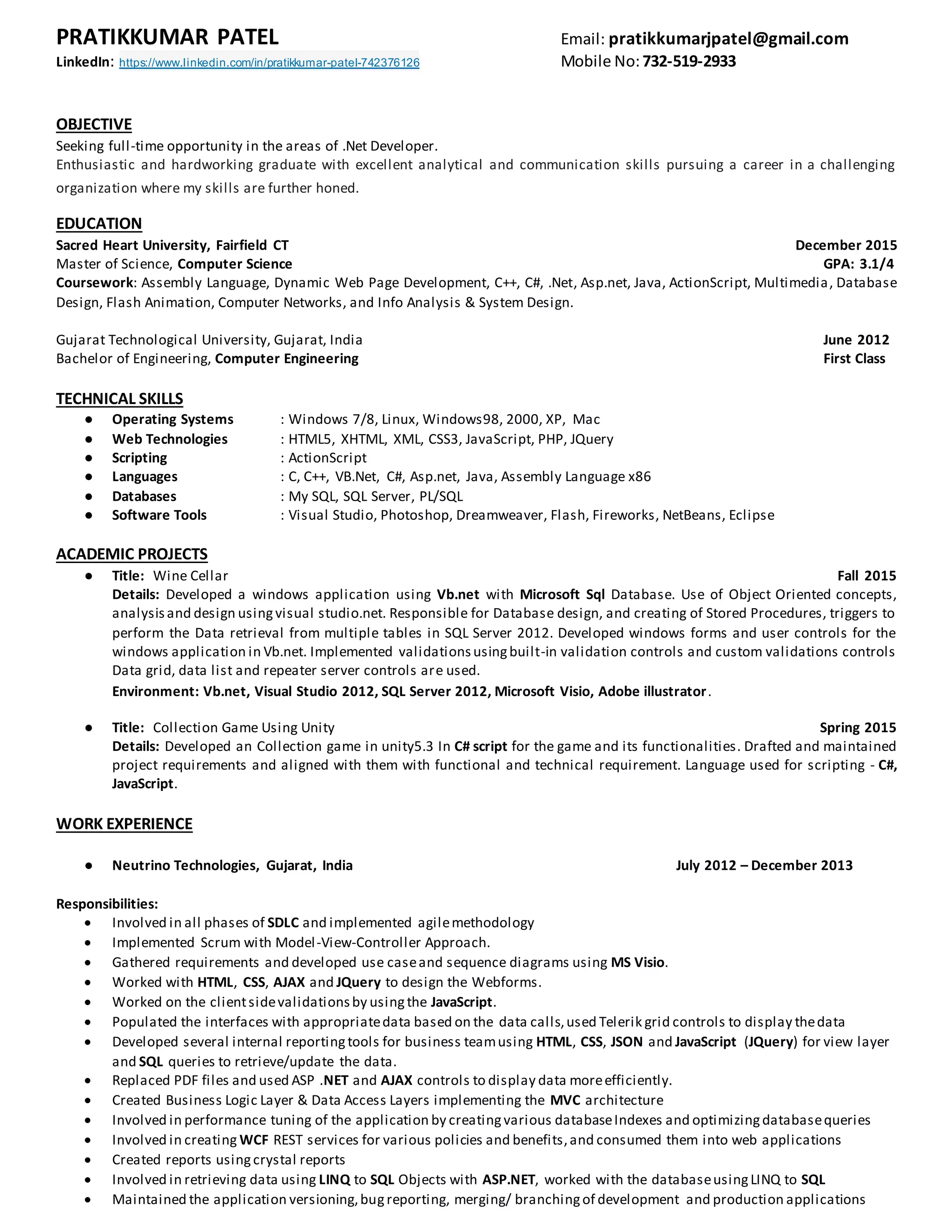 PRATIKKUMAR PATEL_RESUME | DOCX