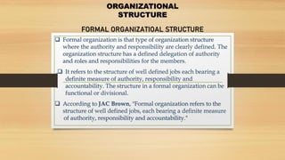 Organizational structure and its Culture | PDF