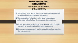Organizational structure and its Culture | PDF