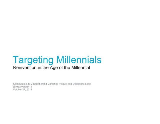 Targeting Millennials | PPT