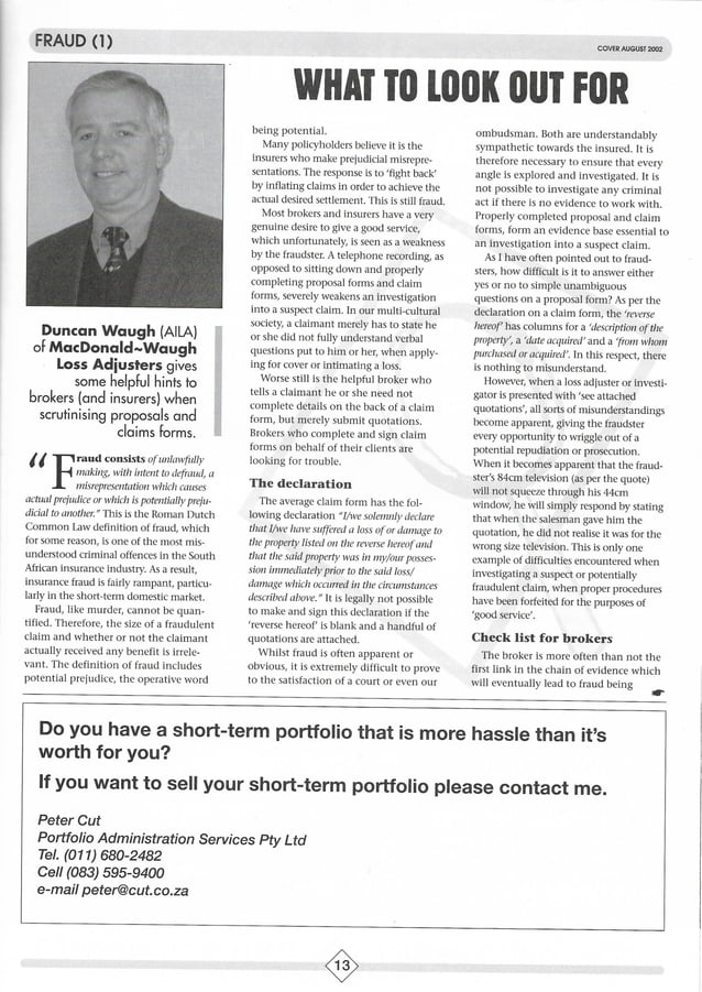 Cover Magazine article | PDF