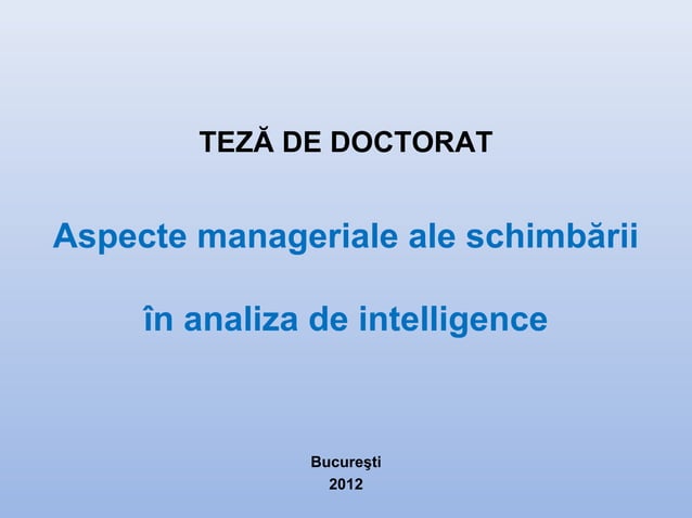 sustinere doctorat ionel nitu 2012 | PPT
