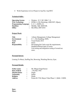 Anuj resume | DOC
