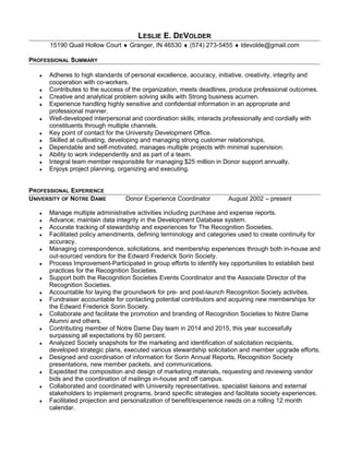 Resume.Leslie.DeVolder.201507 | DOC