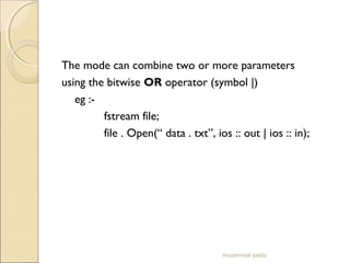 cpp-file-handling | PPT | Programming Languages | Computing