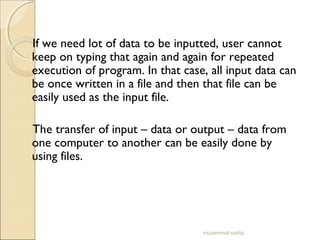 cpp-file-handling | PPT | Programming Languages | Computing