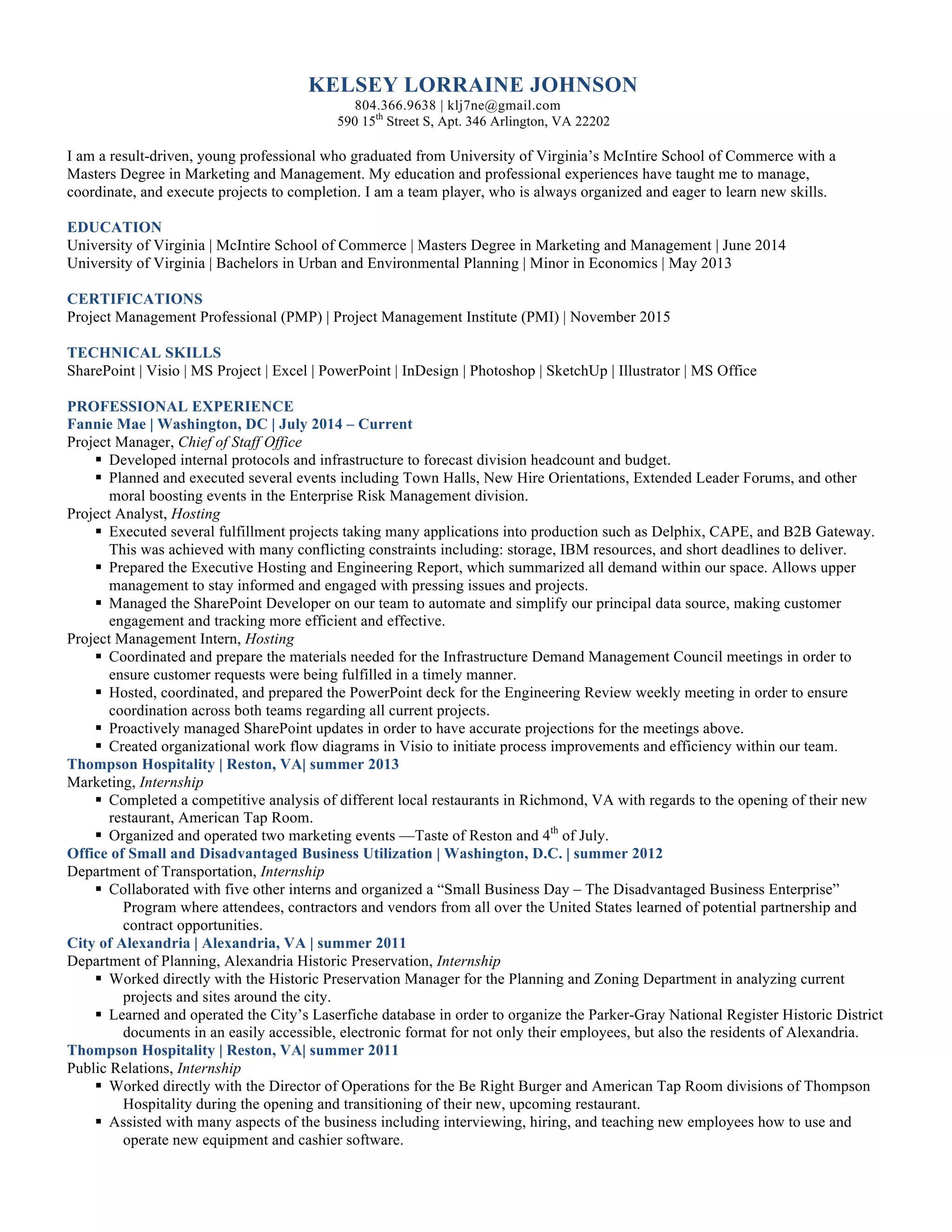 KelseyJohnsonResume2017 | PDF | Business | Business and Finance