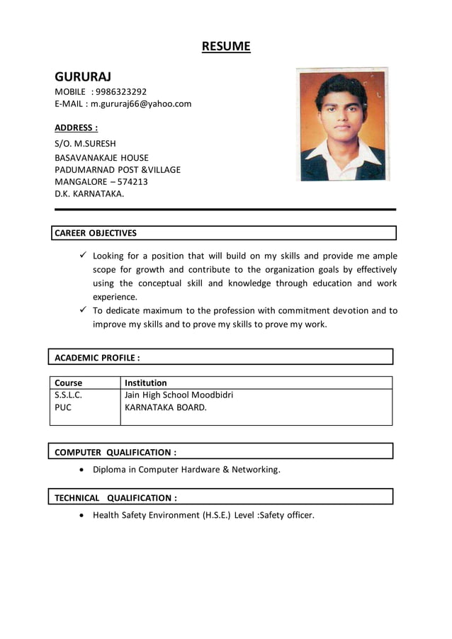 GURU - Resume | PDF