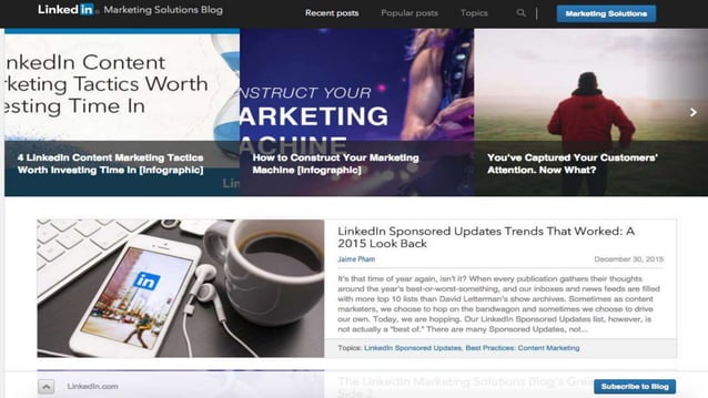 99 Amazing Content Marketing Hub Examples | PPT