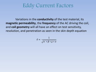 Tutorial - Eddy Current Testing | PPTX