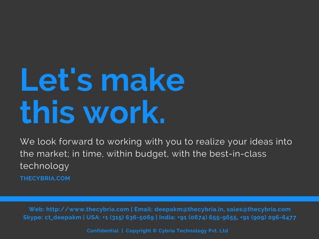Presentation - Cybria | PDF