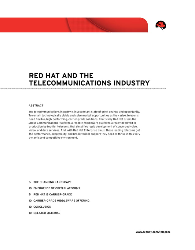 Red Hat - Telco | PDF