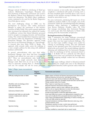 Implementation of Epic Beaker Clinical Pathology at an academic medical ...