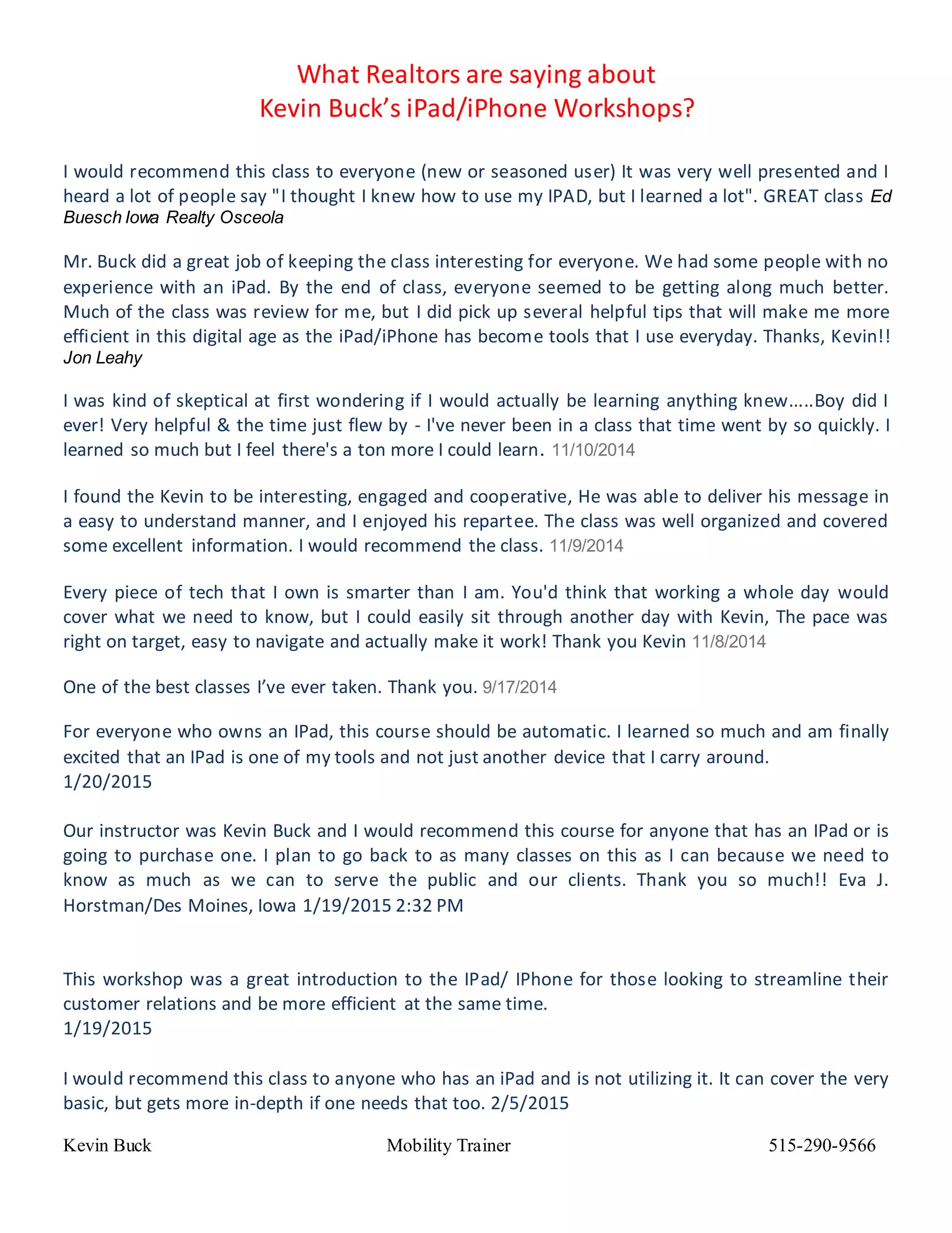 iPad Class Recommendation | PDF