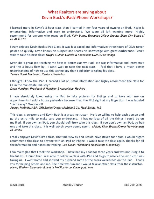 iPad Class Recommendation | PDF