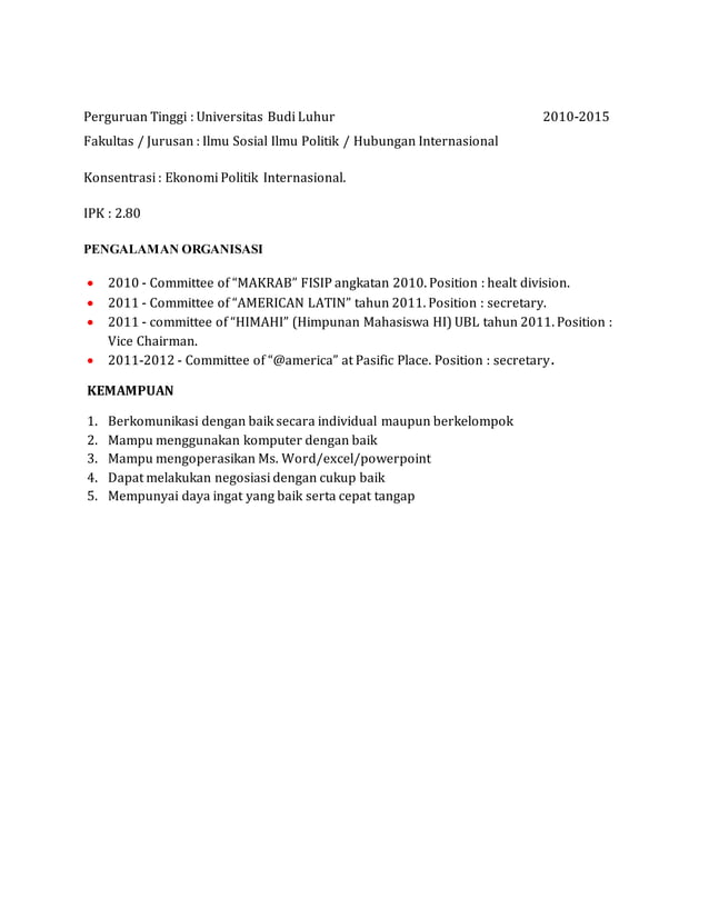 Curriculum Vitae1 | PDF