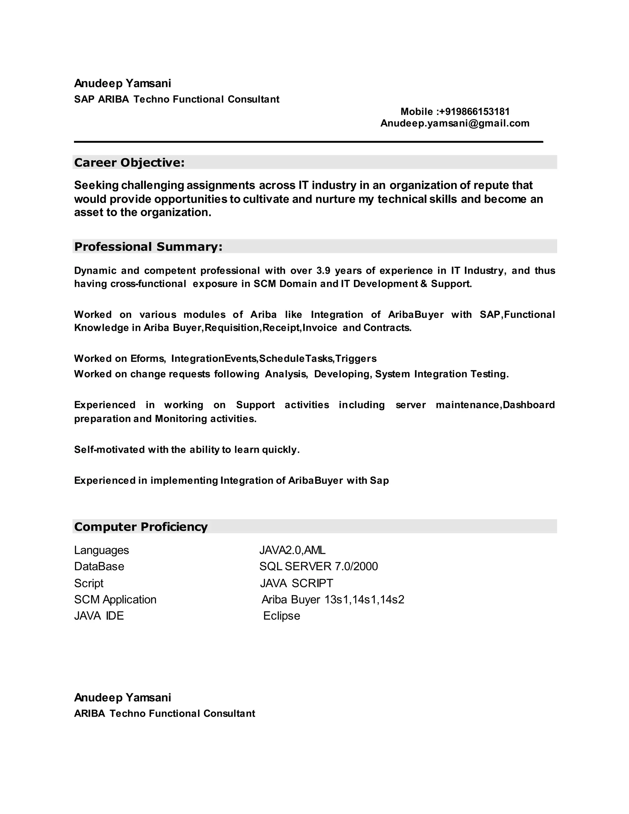 Anudeep Yamsani | PDF