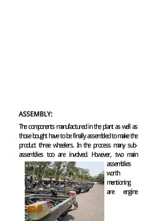 A Project on manufacturing of Rear Wheel Drum | PDF