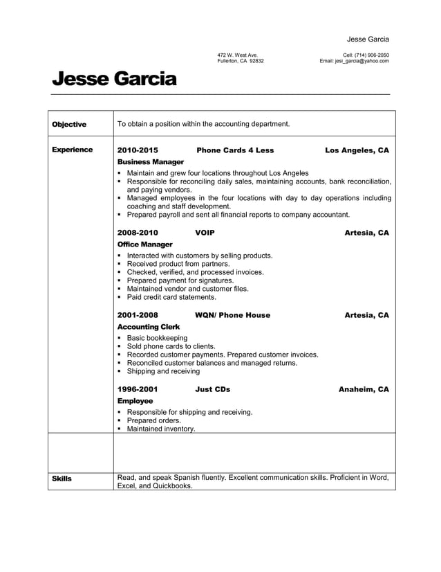 Jesse Garcia Resume | DOCX