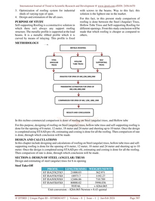 Comparative Study on the Trussless Sheeting with Truss Sheeting for Different Span of Industrial ...