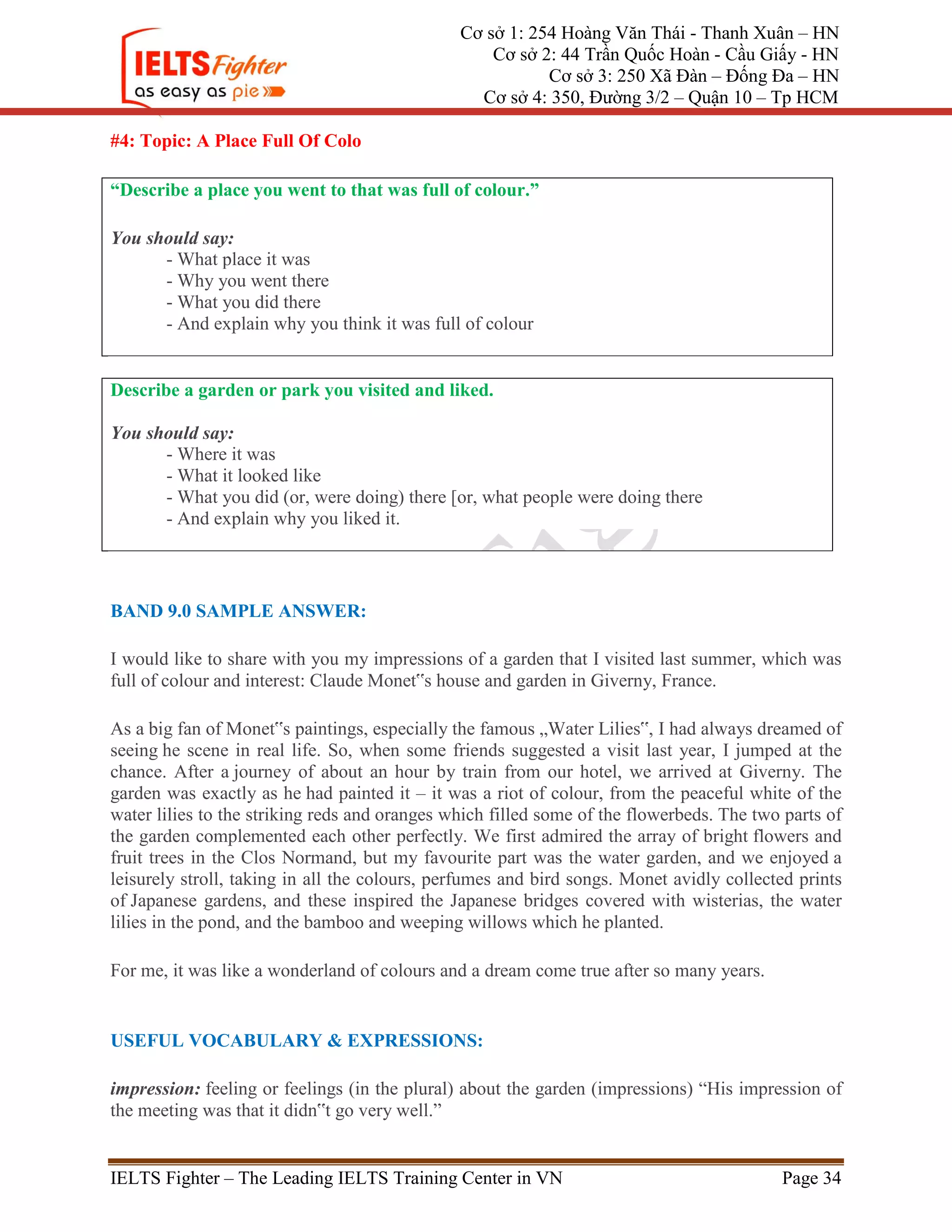 99 cue card for ielts speaking by ielts fighter | PDF
