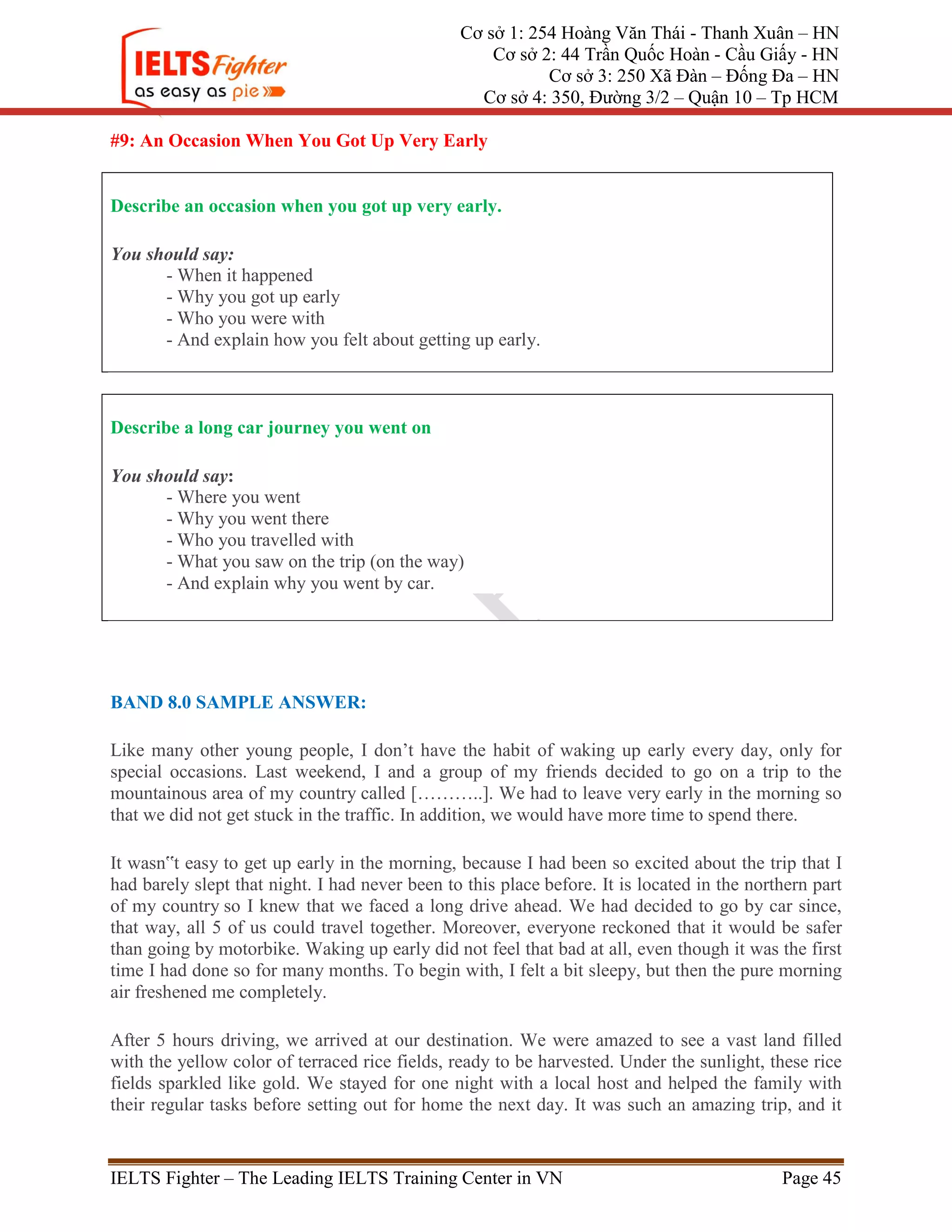 99 cue card for ielts speaking by ielts fighter | PDF