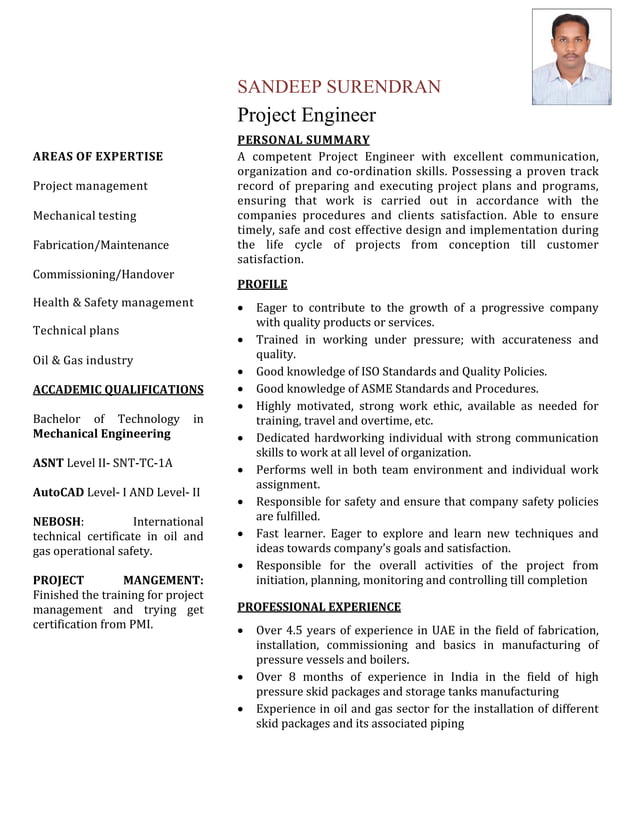 PROJECT ENGINEER | PDF