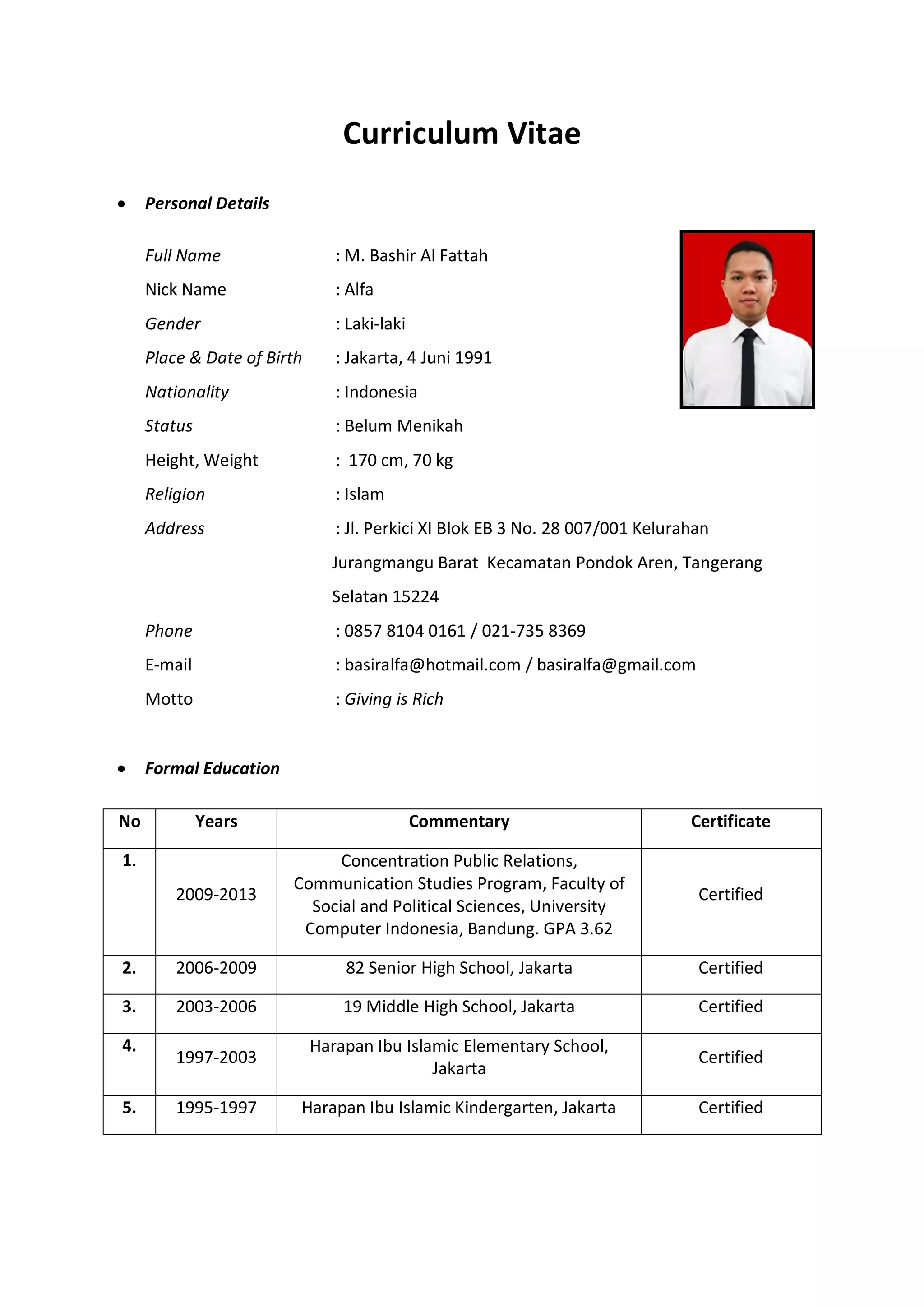 Cv_Alfa English | PDF