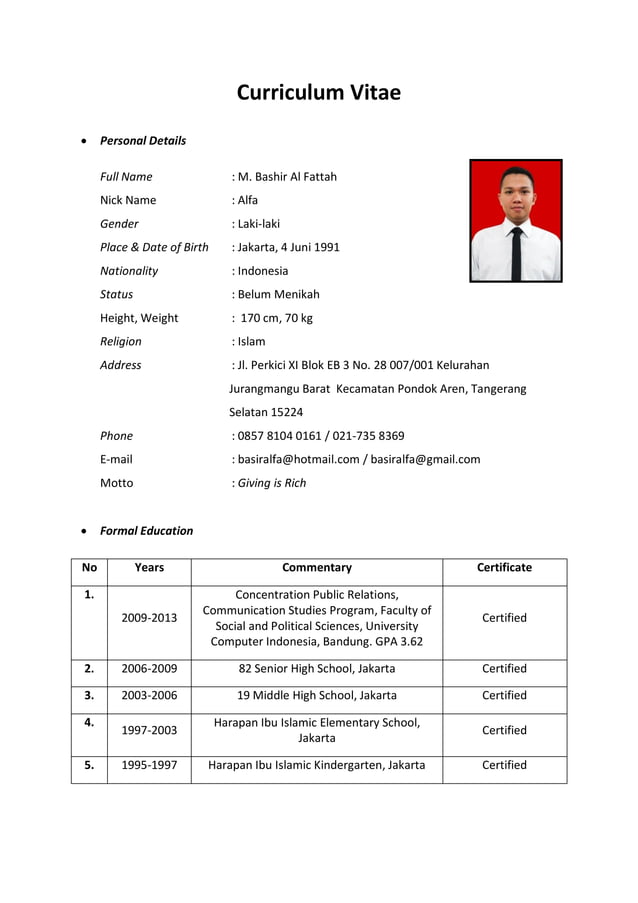 Cv_Alfa English | PDF