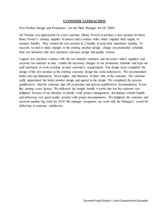 Competency (Lean & CI)- Gurmeet 2016 | PDF