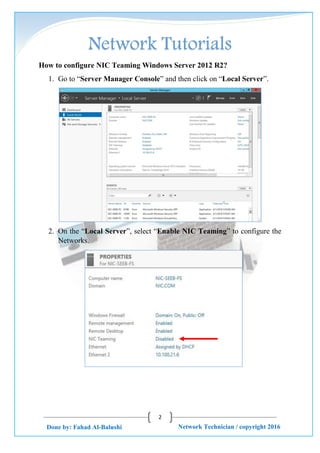 3- NIC Teaming | PDF