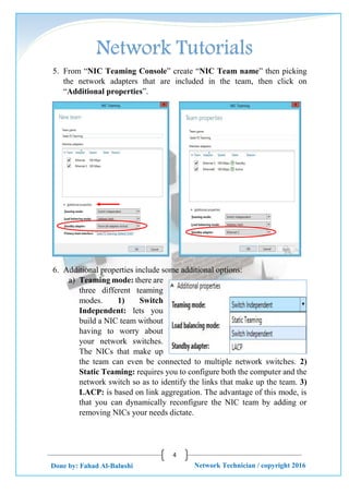 3- NIC Teaming | PDF