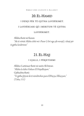 99 emrat e bukur te Allahut | PDF