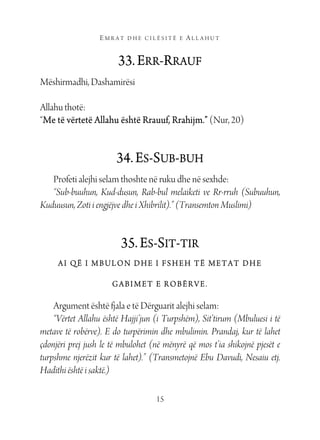 99 emrat e bukur te Allahut | PDF
