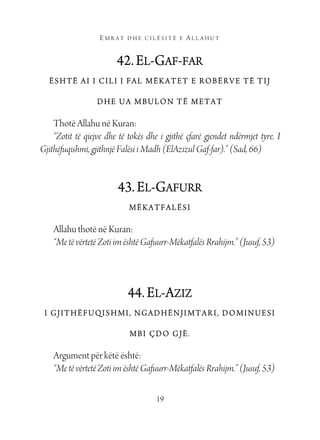 99 emrat e bukur te Allahut | PDF