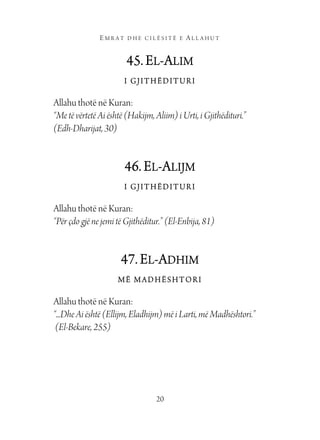 99 emrat e bukur te Allahut | PDF