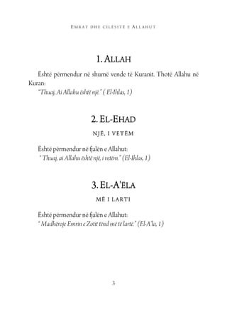 99 emrat e bukur te Allahut | PDF
