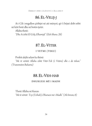99 emrat e bukur te Allahut | PDF