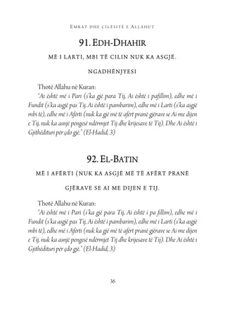 99 emrat e bukur te Allahut | PDF