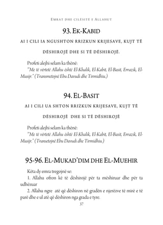 99 emrat e bukur te Allahut | PDF