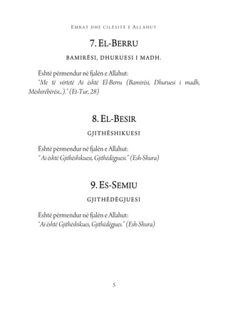 99 emrat e bukur te Allahut | PDF