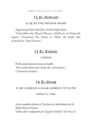 99 emrat e bukur te Allahut | PDF