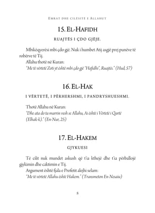 99 emrat e bukur te Allahut | PDF