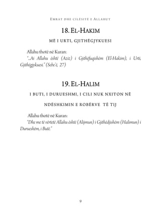 99 emrat e bukur te Allahut | PDF