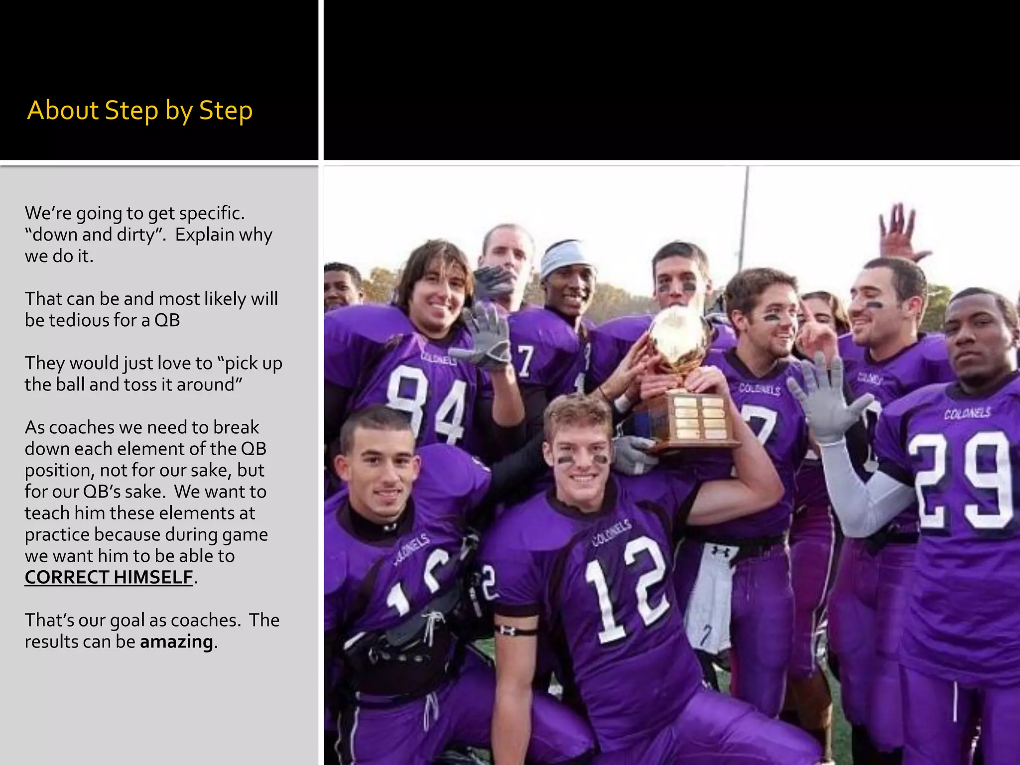 Training Your Quarterback | PPT