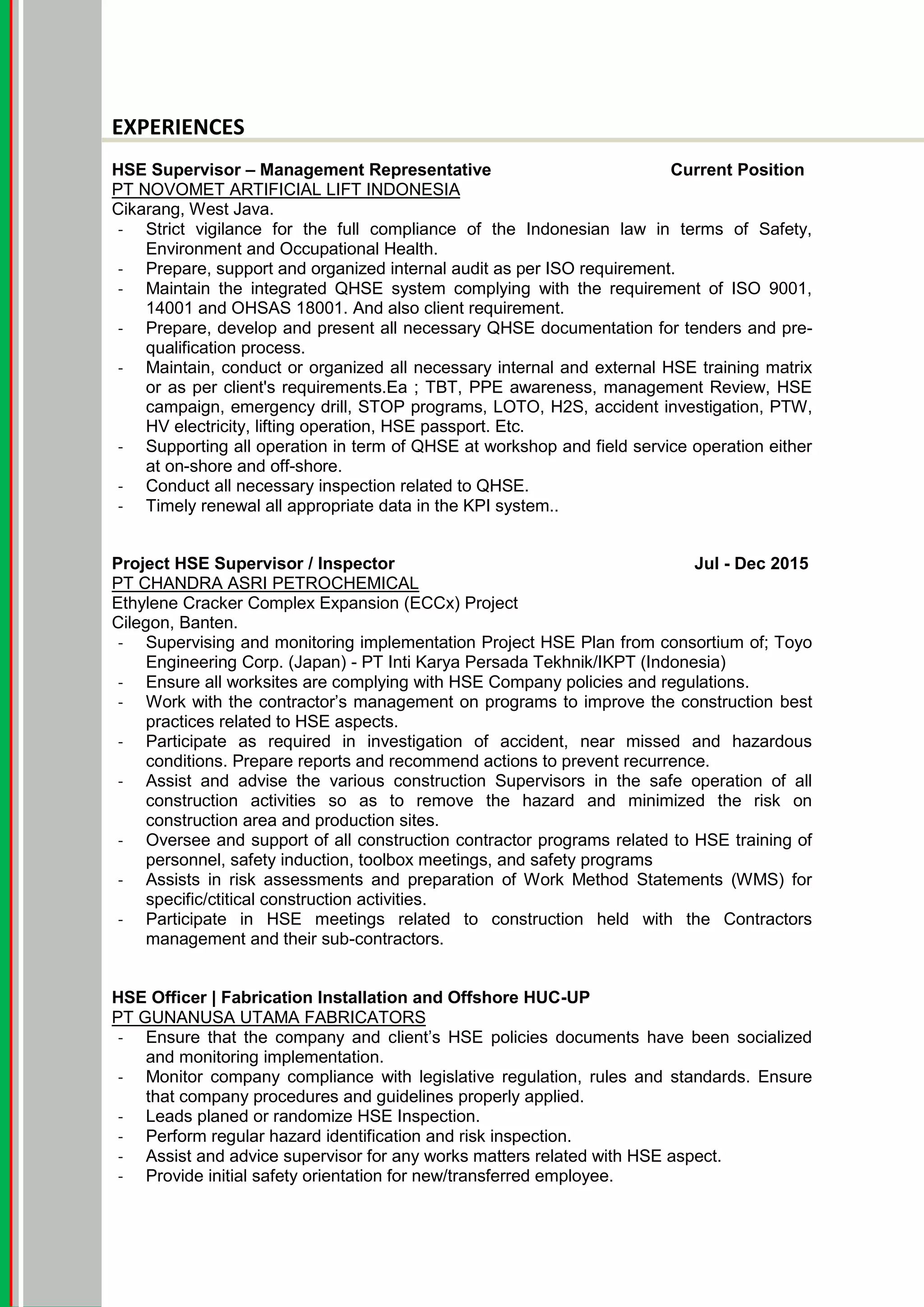 CV and Resume - Buyung Prasetiyo | PDF