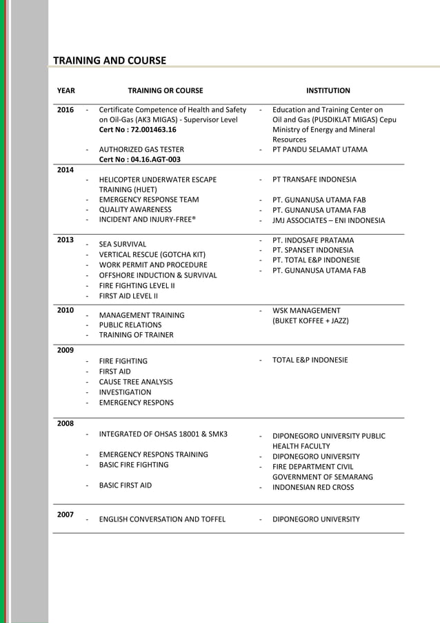 CV and Resume - Buyung Prasetiyo | PDF