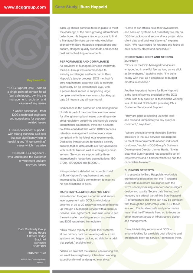 Buro Happold Case Study | PDF | IT and Internet Support | Internet