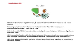 SDH Frame Structure | PPTX
