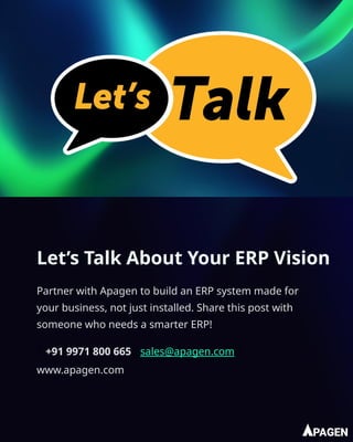 Beyond Coding: How Apagen’s Odoo Experts Deliver Industry-Driven ERP ...